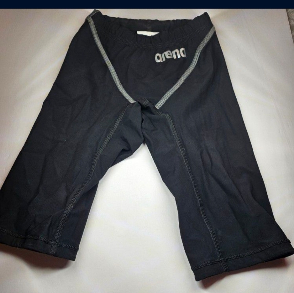 Arena Powerskin Black Men's Tech Suit, Size 22 - Gem